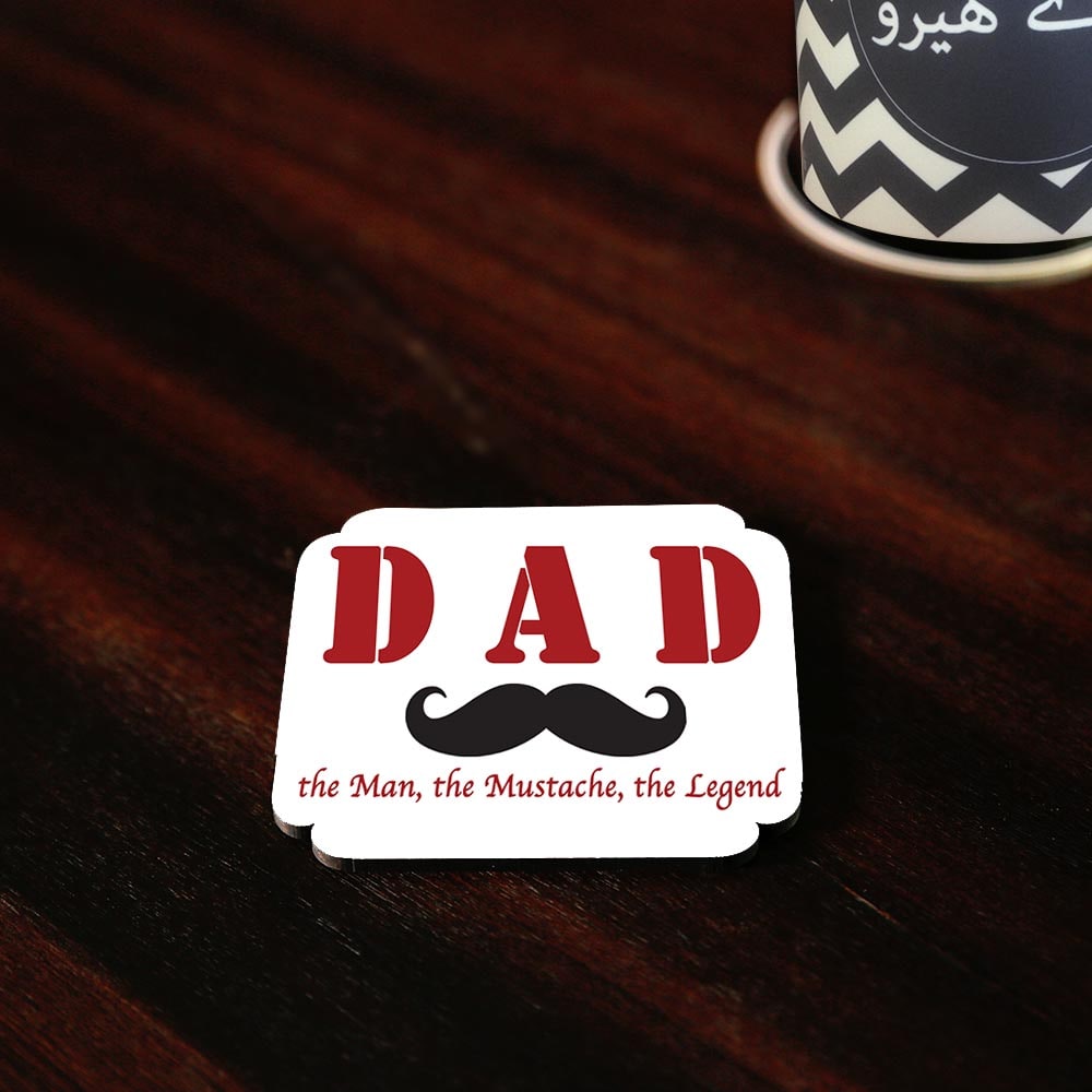 Dad Mustache Coaster – MugArt