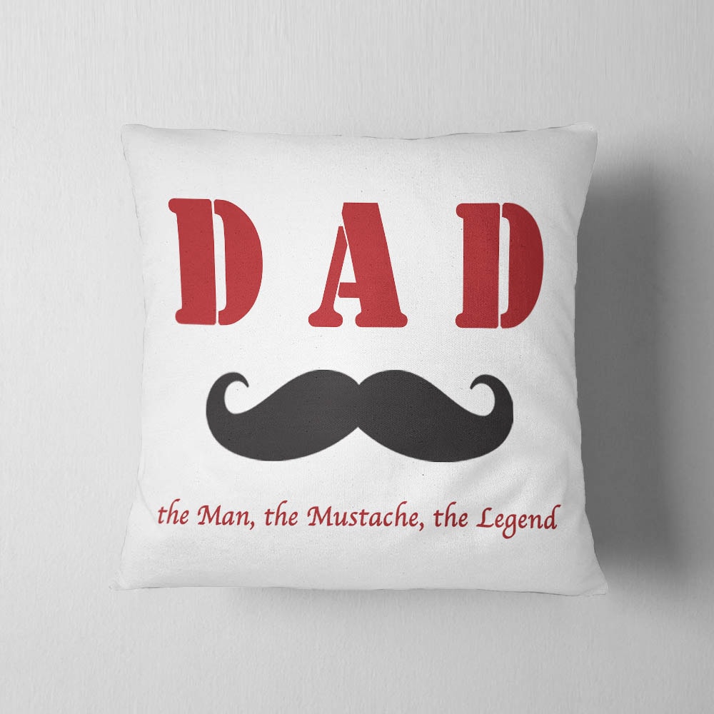 Dad Mustache Cushion – MugArt