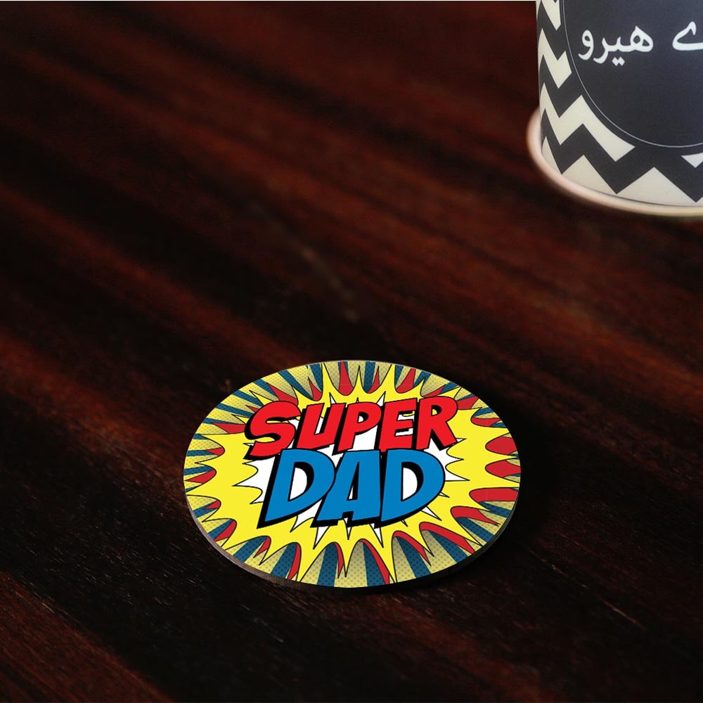 Super Dad Boom Coaster – MugArt
