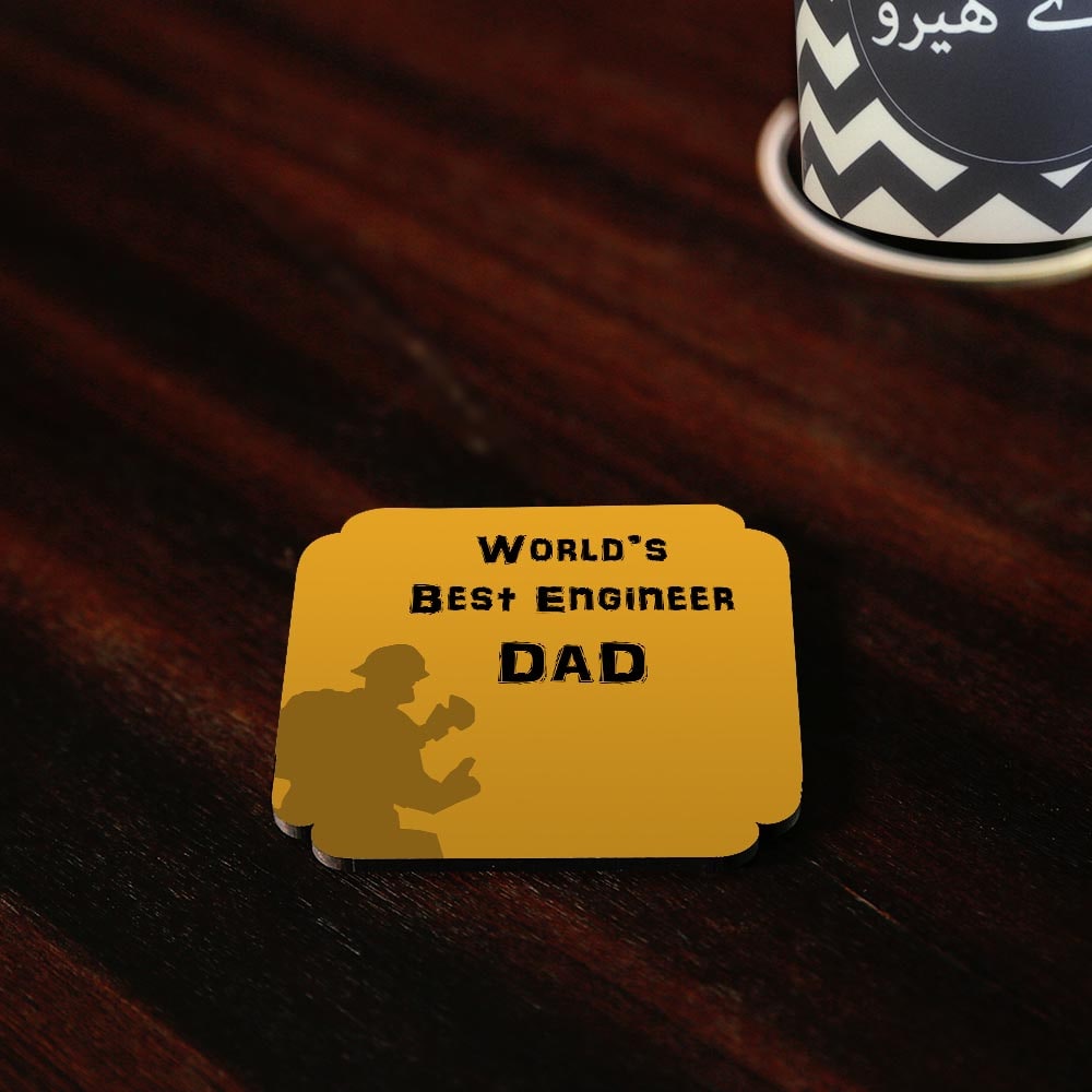 Best Engineer Dad Coaster – MugArt