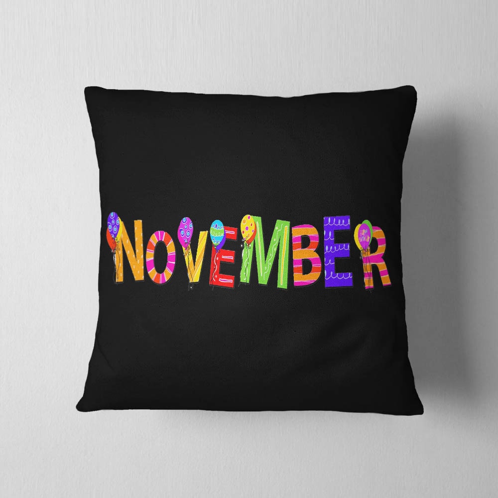 November Birthday Cushion – MugArt