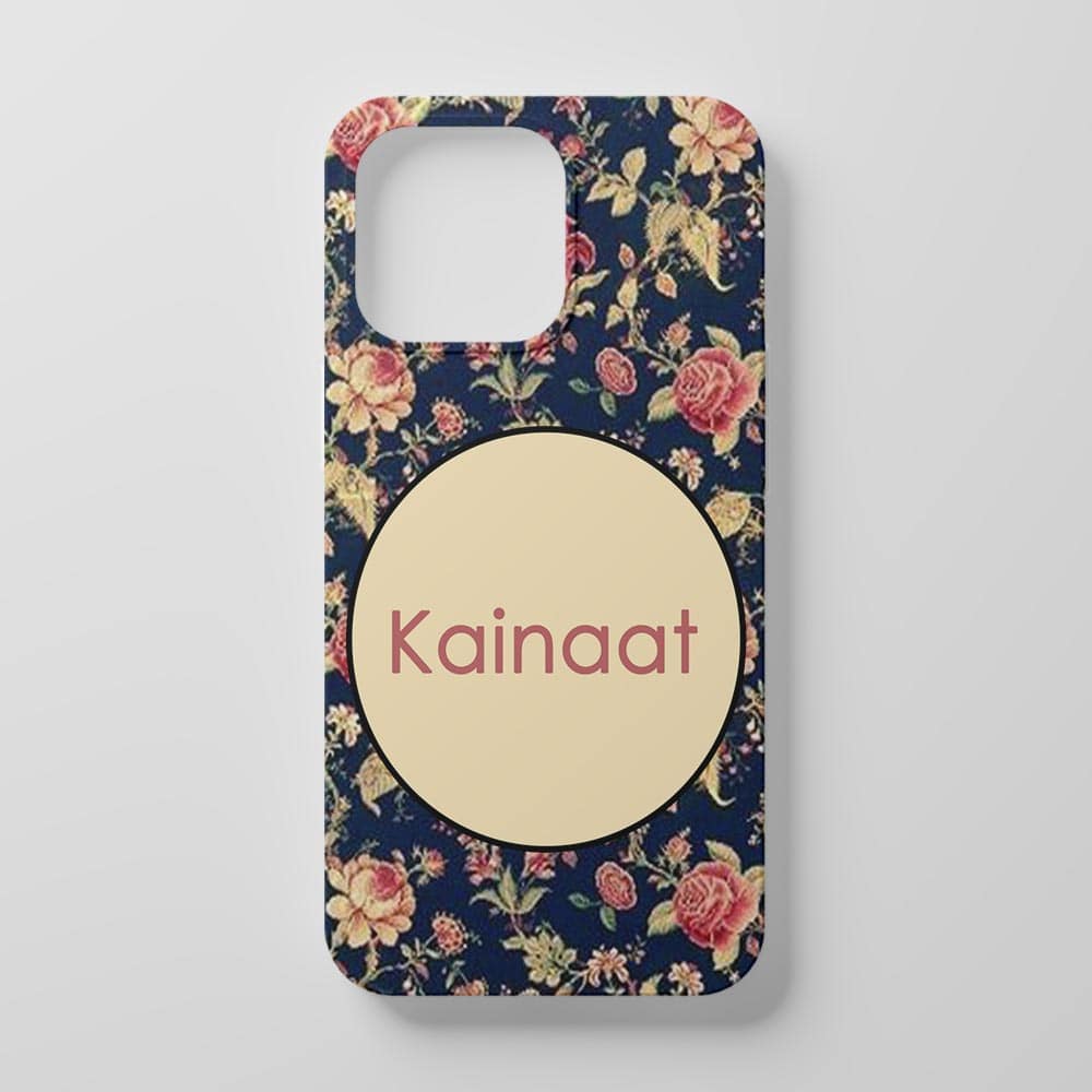 Floral Name Mobile Cover – MugArt